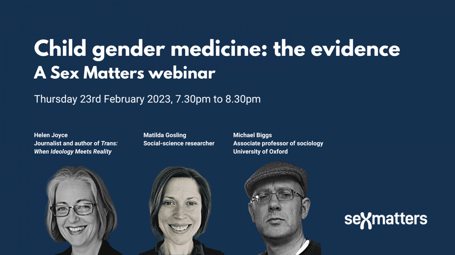 Child gender medicine: the evidence – webinar - Sex Matters
