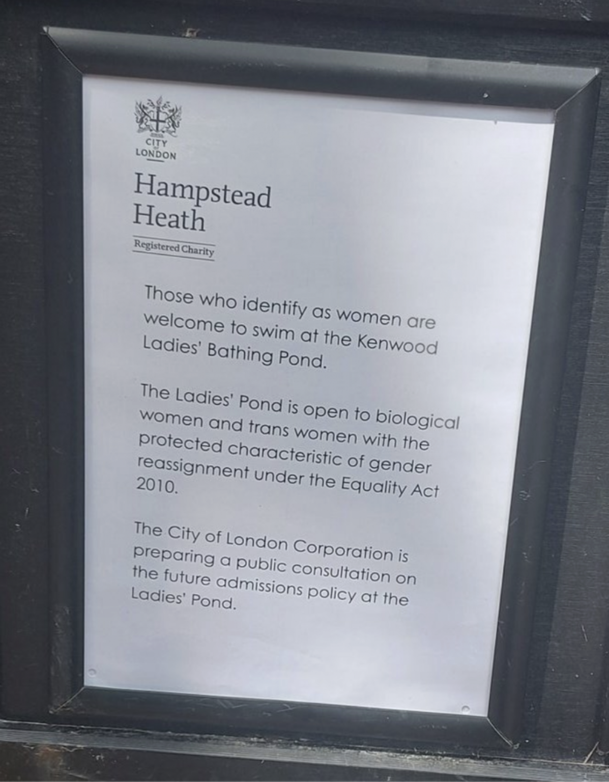 Sex Matters seeks to appeal in Hampstead Ponds case - Sex Matters